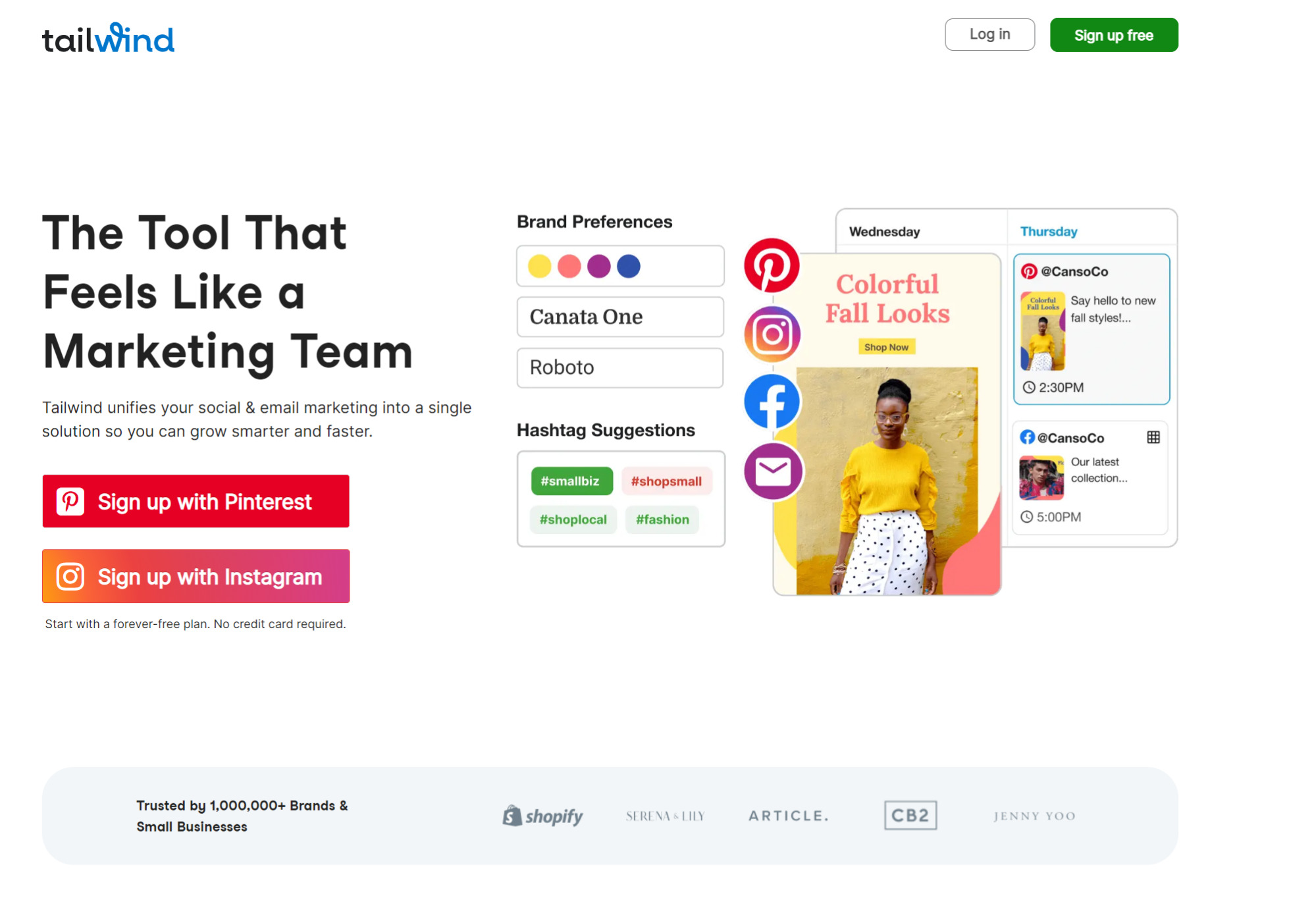 Best Social Media Landing Page Examples | Cooler Insights