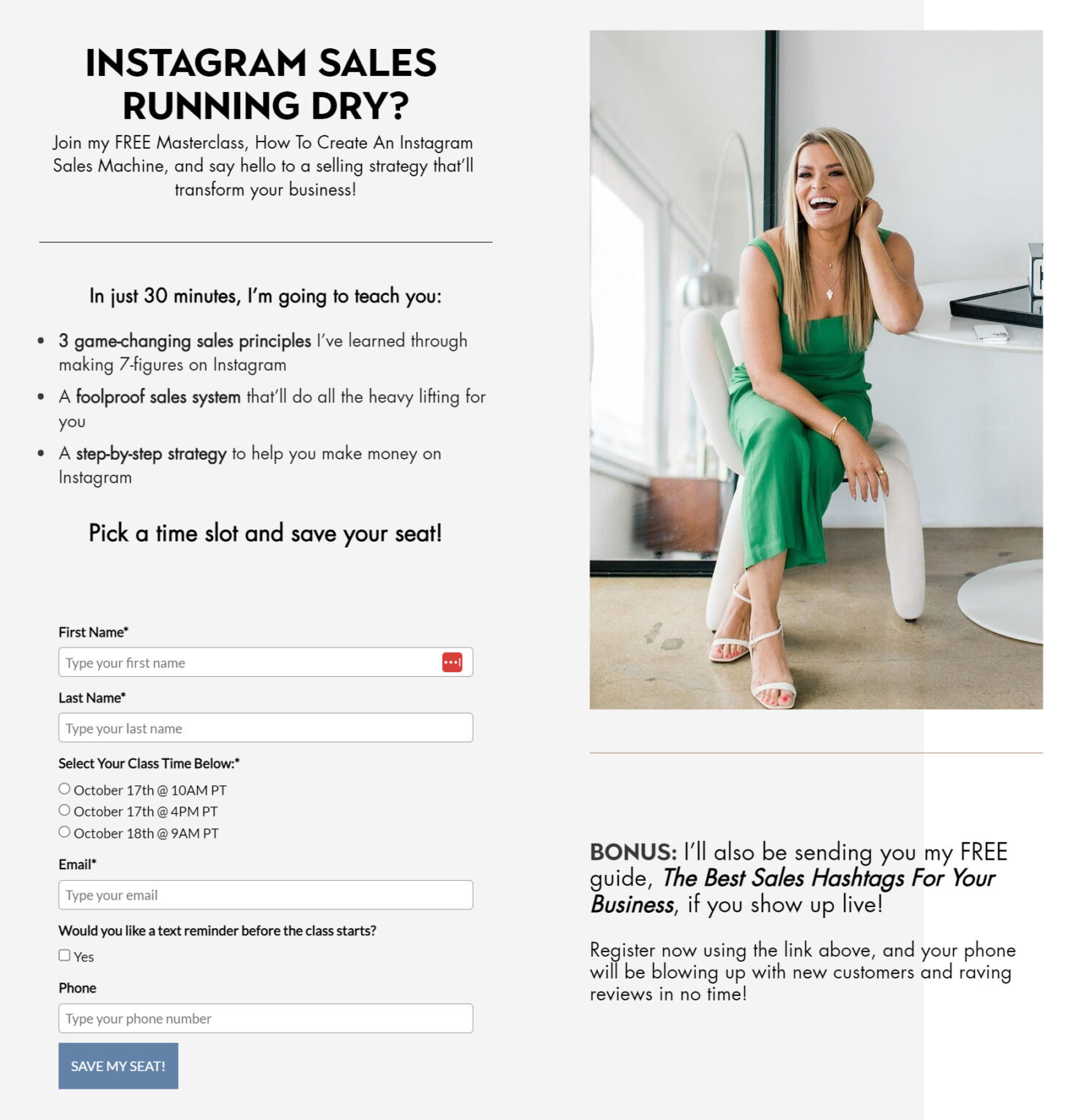 Best Social Media Landing Page Examples | Cooler Insights